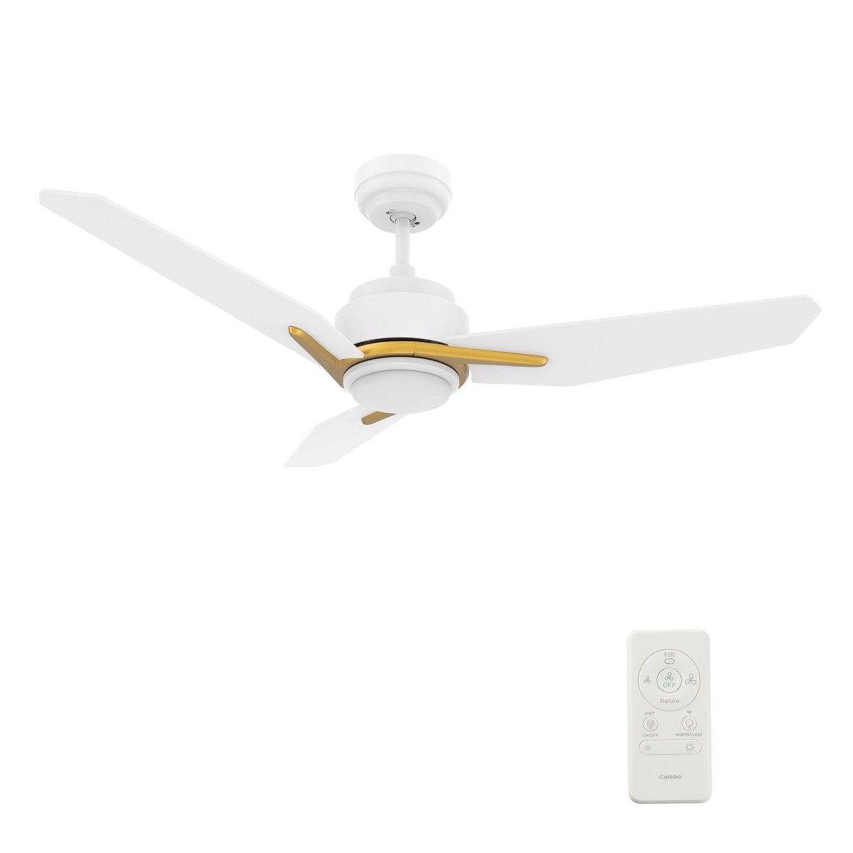 CALEN 56 inch 3-Blade Smart Ceiling Fan with LED Light & Remote