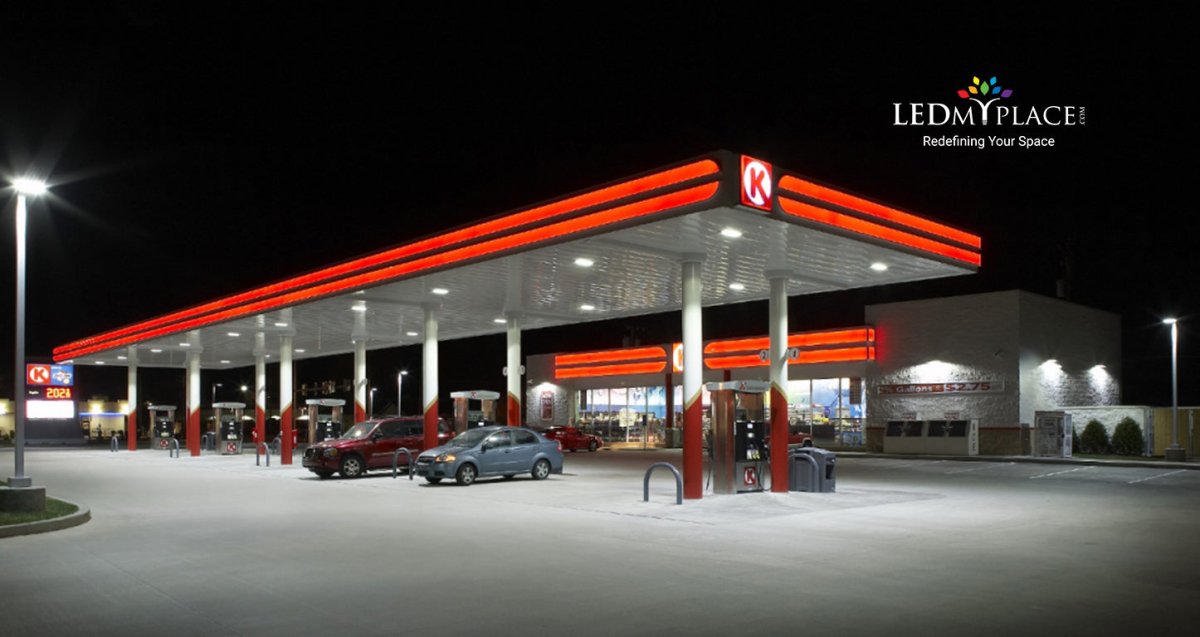Bright Lights Gas Station Petroleum Solutions LED Lighting Solutions