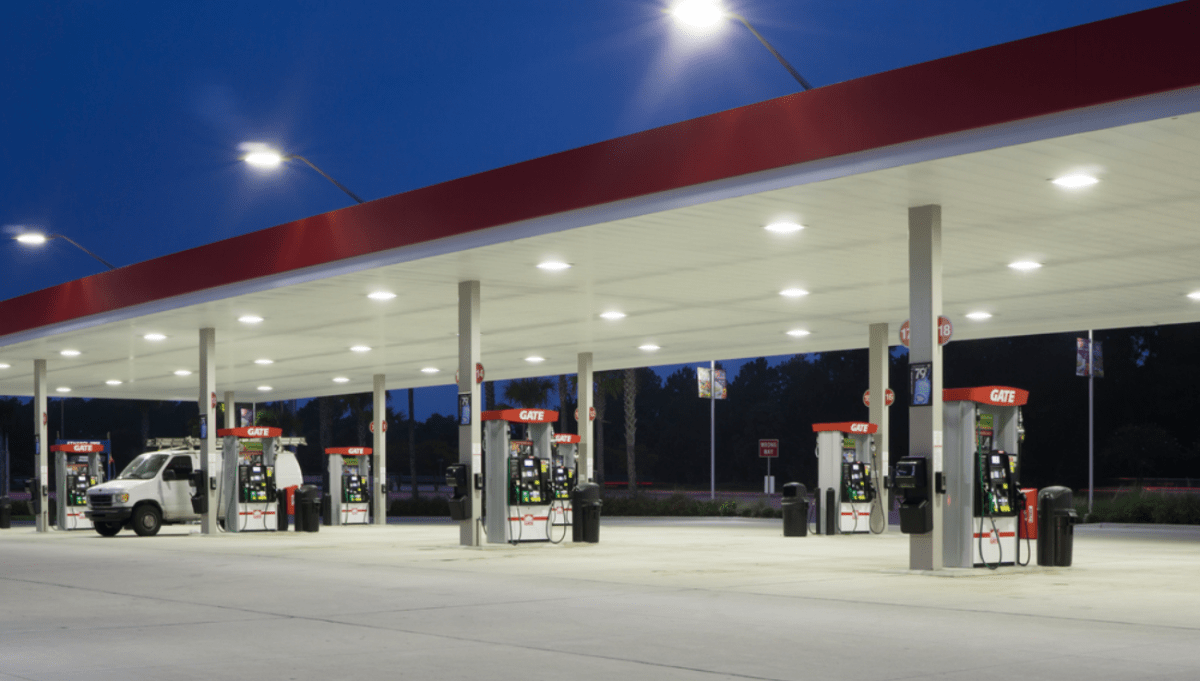 Service Station Canopy Lights Gas Station Services | LED Canopy Lights