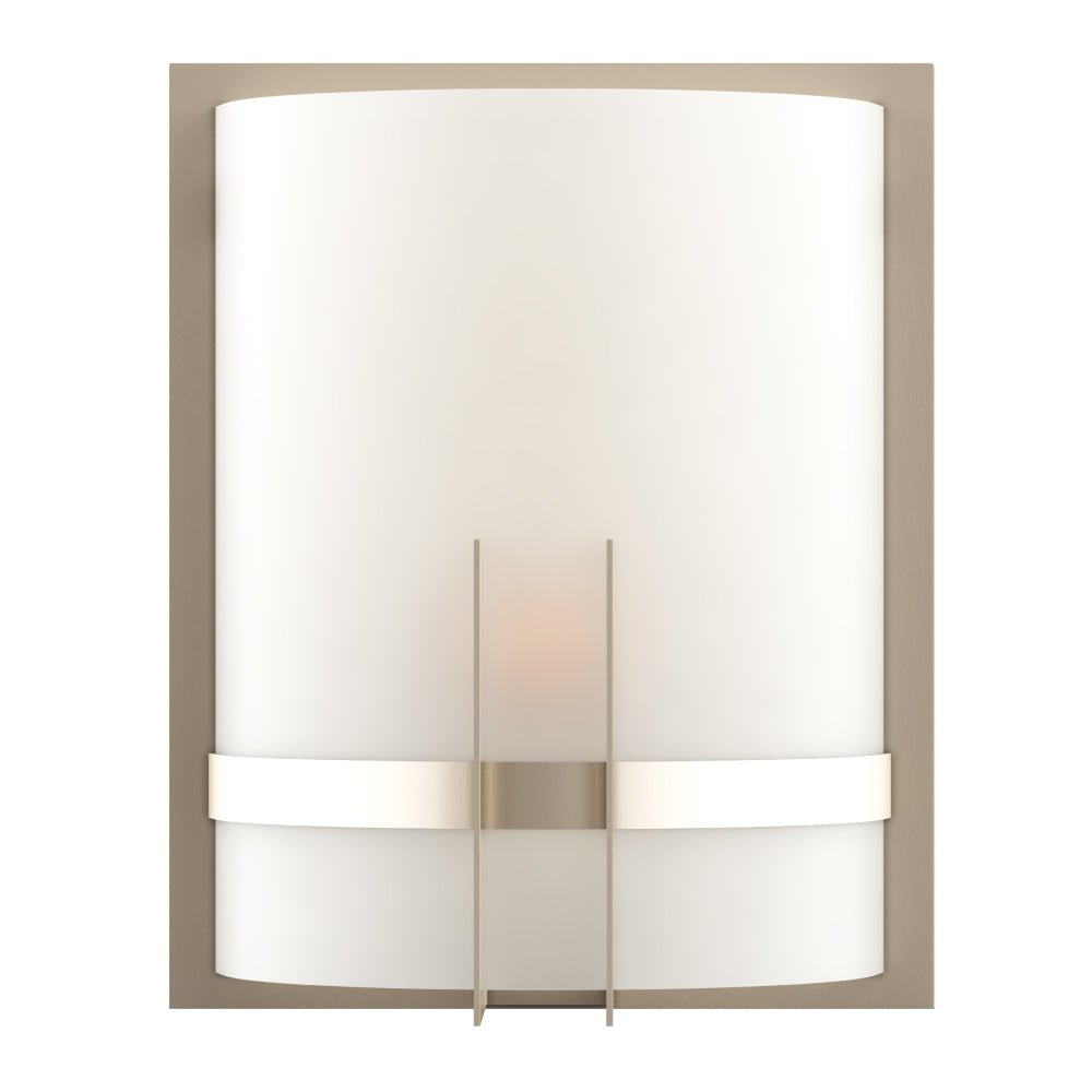 1-Light, Decorative ARC Wall Sconce Fixture, Brushed Nickel Finish wit