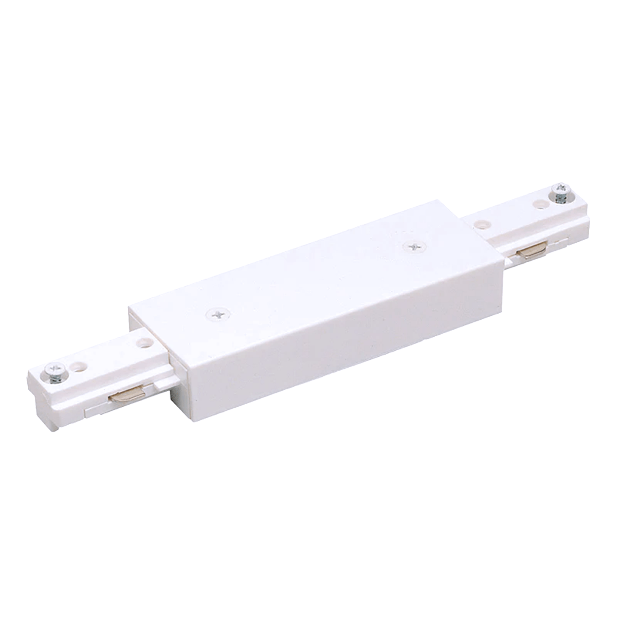120-Volt H Track Lighting Single Circuit 3-Wire Track Connector in Whi