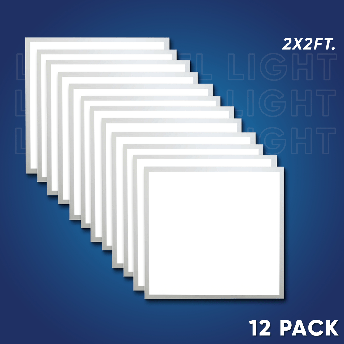 2-ft x 2-ft LED Panel Light 20/30/40 Watt Adjustable, 4000K/5000K/6500
