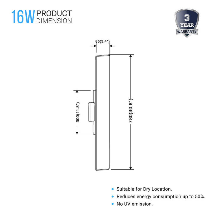 2-Lights, Indoor Rectangular Wall Sconce with Brushed brown Body Finis