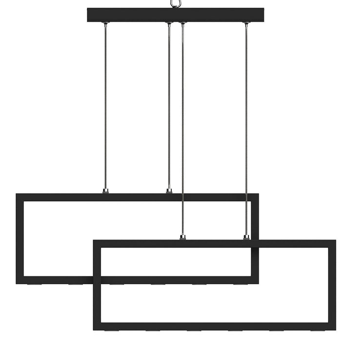 2-Rectangle Lights, 38W, 3000K, 1900LM, LED Kitchen Island Light Penda