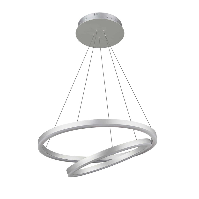 2-Ring, Circular LED Chandelier, 60W, 3000K, 2800LM, Dimmable, 5 Years
