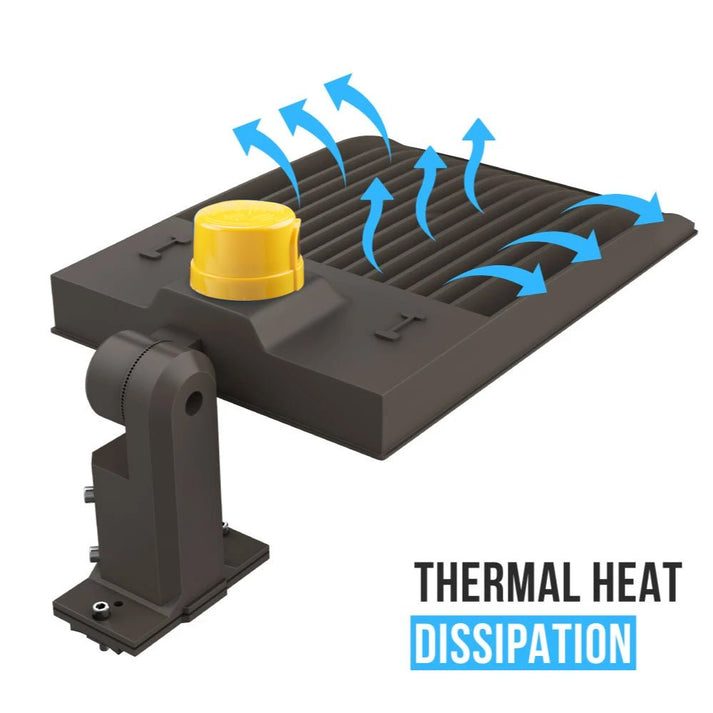 450W LED Pole Light with Dusk to Dawn Photocell, 5700K, High Voltage A