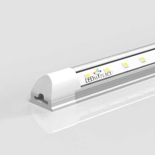 T8 Integrated LED Tube Light Bulbs - Linkable & Plug and Play Shop Lig