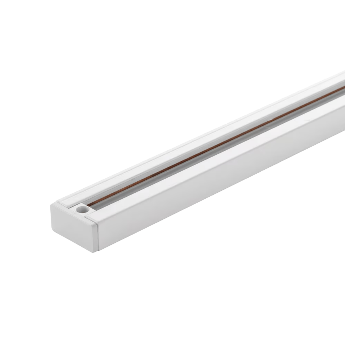 8FT Track Lighting ,Single Circuit 3-Wire System with End Cap, White F