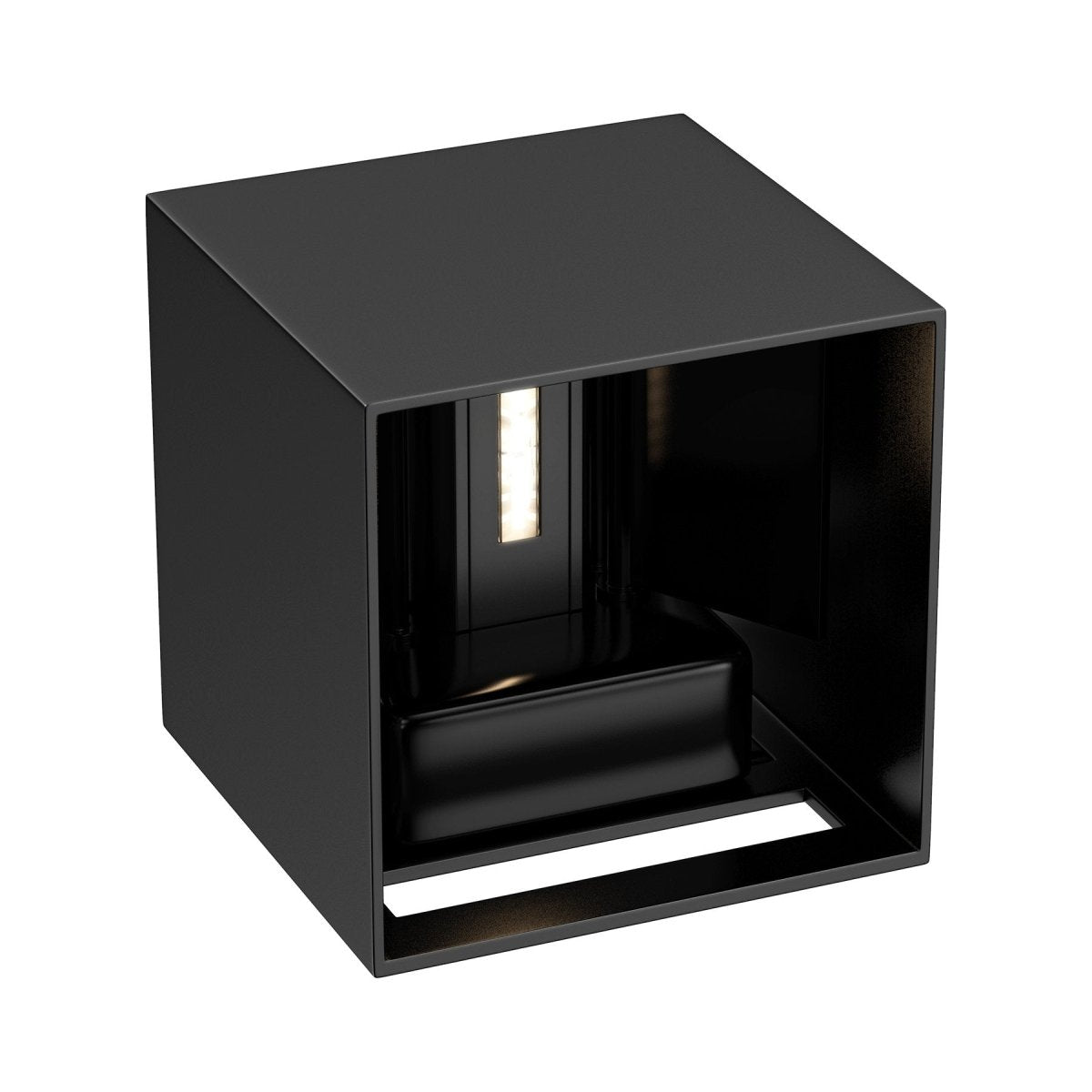 9W Square Shape LED Wall Sconce, 3000K Warm White, 500LM, Clear Glass,