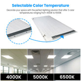 2 ft. x 4 ft. LED Flat Panel Light 50W/60W/72W Wattage Adjustable, 400