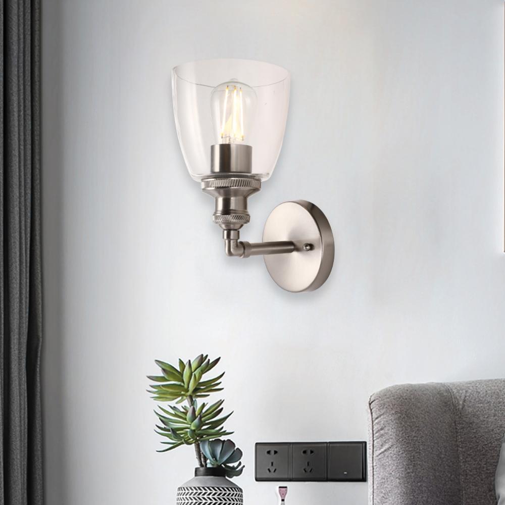 Brushed Nickel Sconce Lighting Ideas Bathroom Light | Wall Light | 2
