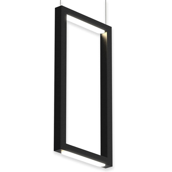 Dimmable LED Rectangle Pendant Chandelier Ceiling Light Fixture, 18W,