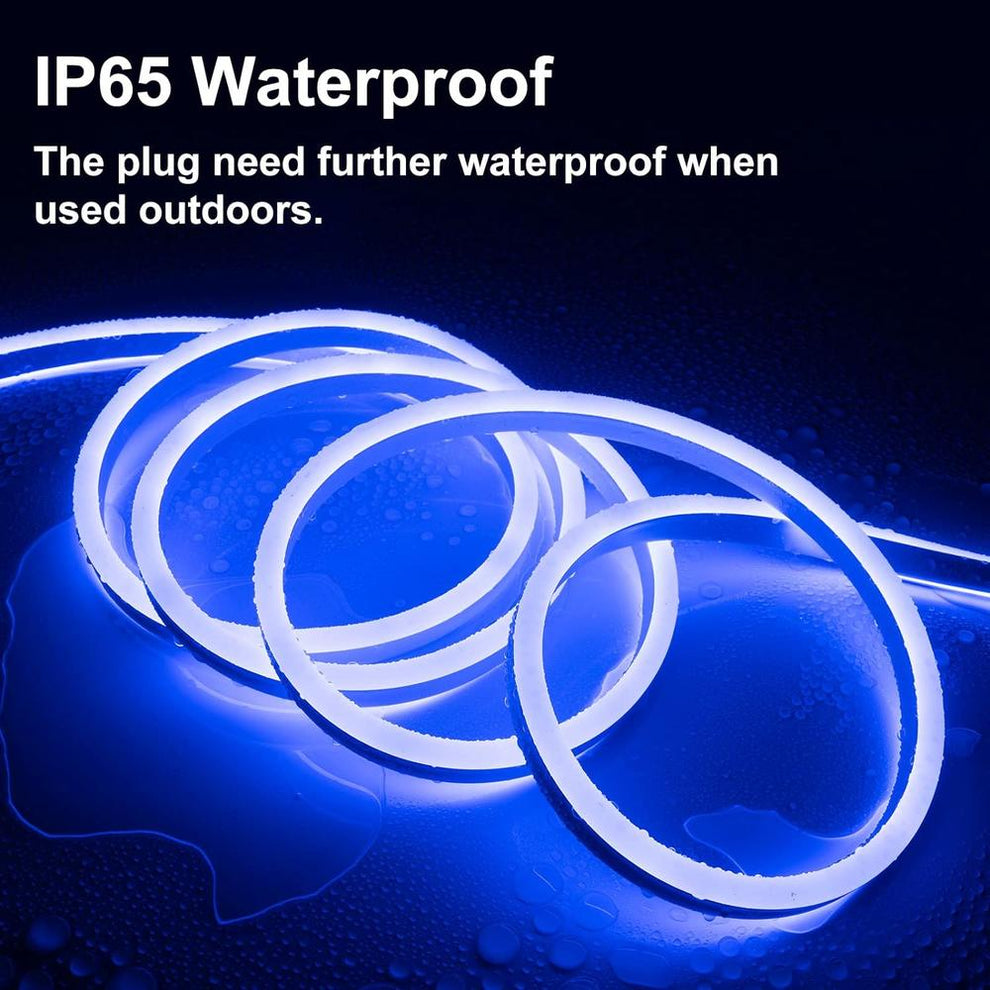 LED Neon Rope Light, 120V, UL Listed, Waterproof IP65 RATED, >80 CRI,