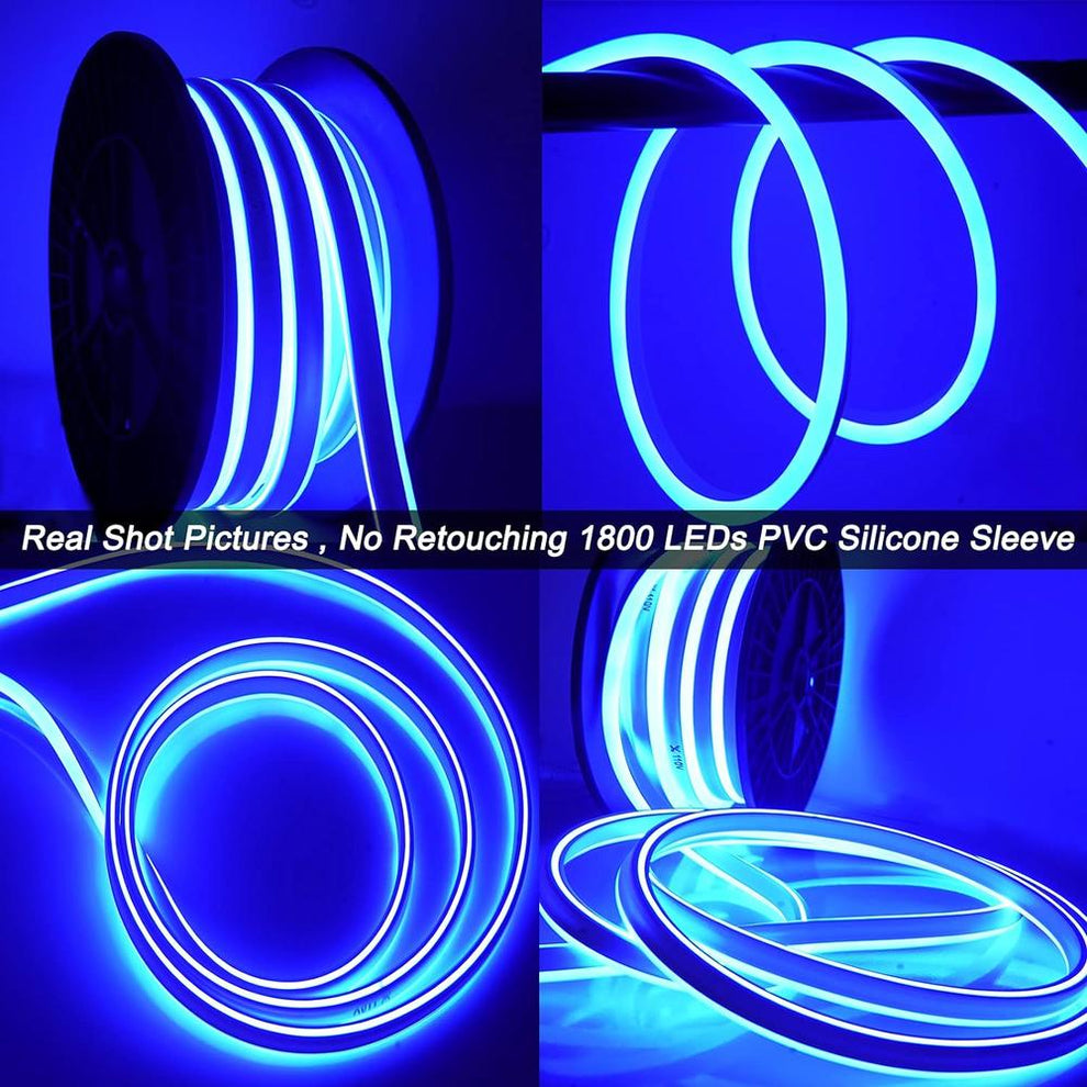 LED Neon Rope Light, 120V, UL Listed, Waterproof IP65 RATED, >80 CRI,