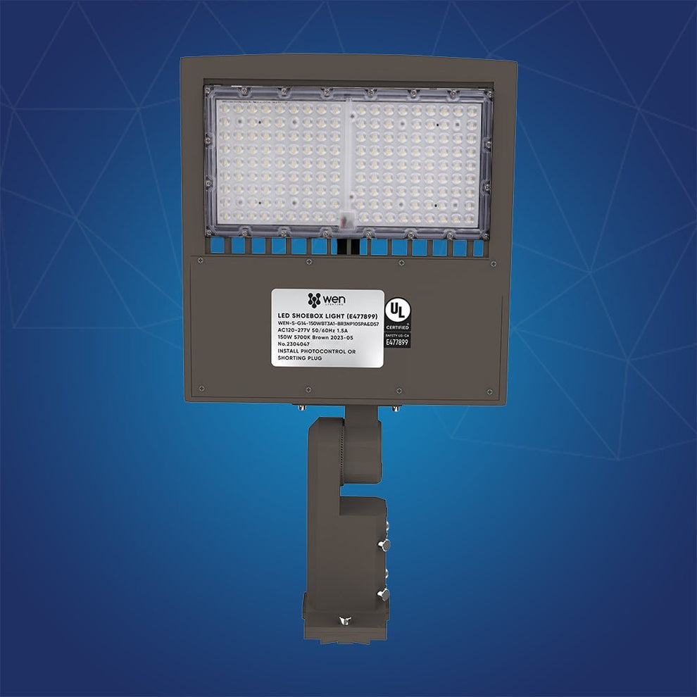 LED Pole Light, 150W/120W/100W Wattage Adjustable, 5700K, 133 LM/W, Un