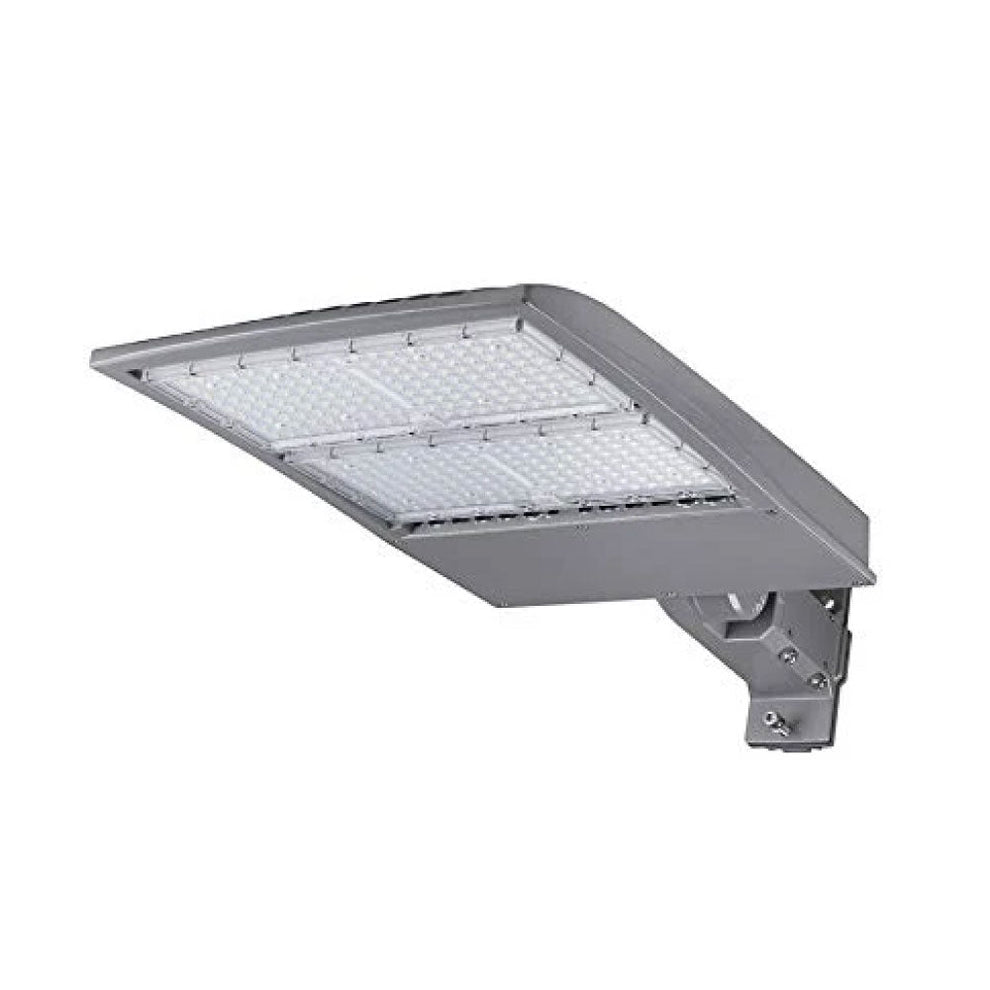 LED Pole Light 300W/240W/200W, Dusk to Dawn, IP65, Universal Mount, Silver