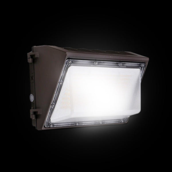 LED Wall Pack Light with Dusk-to-Dawn Photocell, 40W, 5700K, 6250LM, A