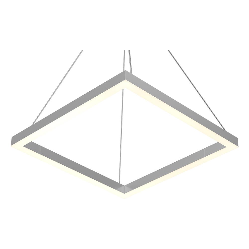 Modern 1-Square Chandelier Lighting, 40W, 3000K,1917LM, Dimmable, Dime