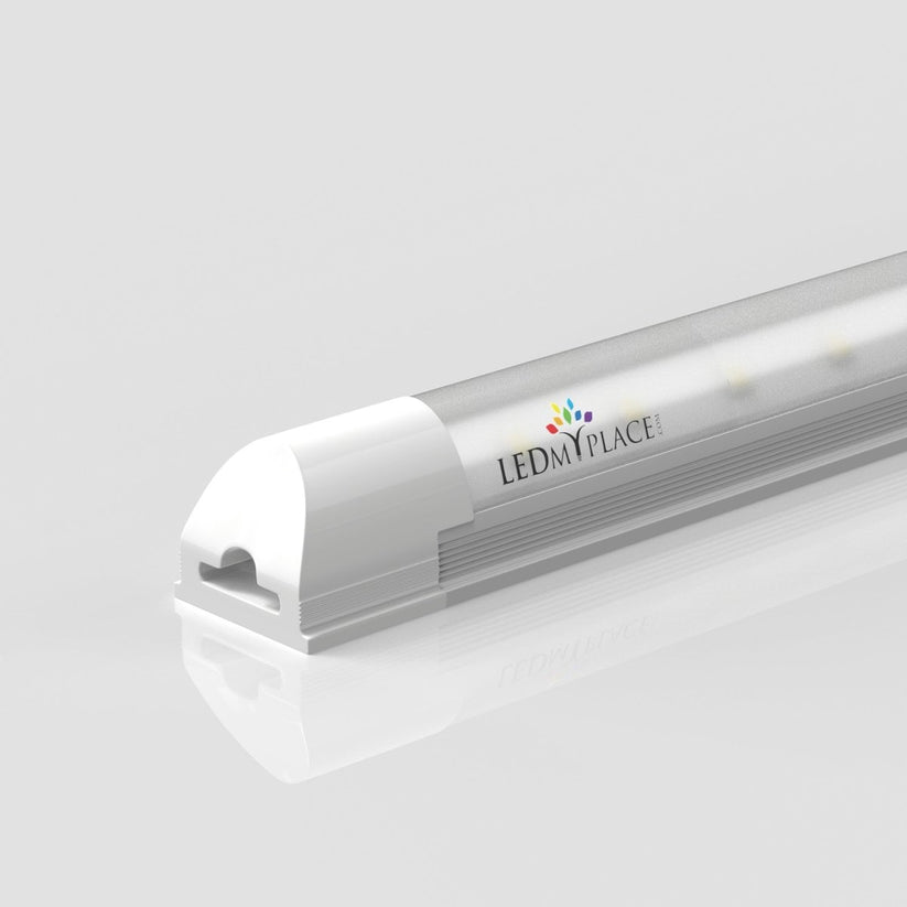 T8 8ft Integrated LED Tube Light 60W V-Shape 5000K Daylight White, Fro