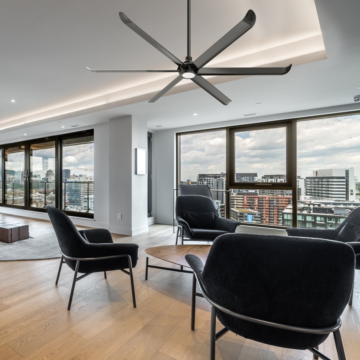 VINKA 60 inch 6-Blade Ceiling Fan with LED Light & Remote