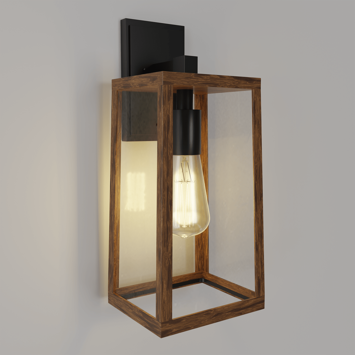 Wall Lights, Exterior Light Fixture, Clear Glass Garage Light, Modern